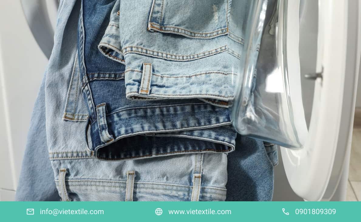 Quy Trình Wash Quần Jeans | 3D Wrinkle & Resining